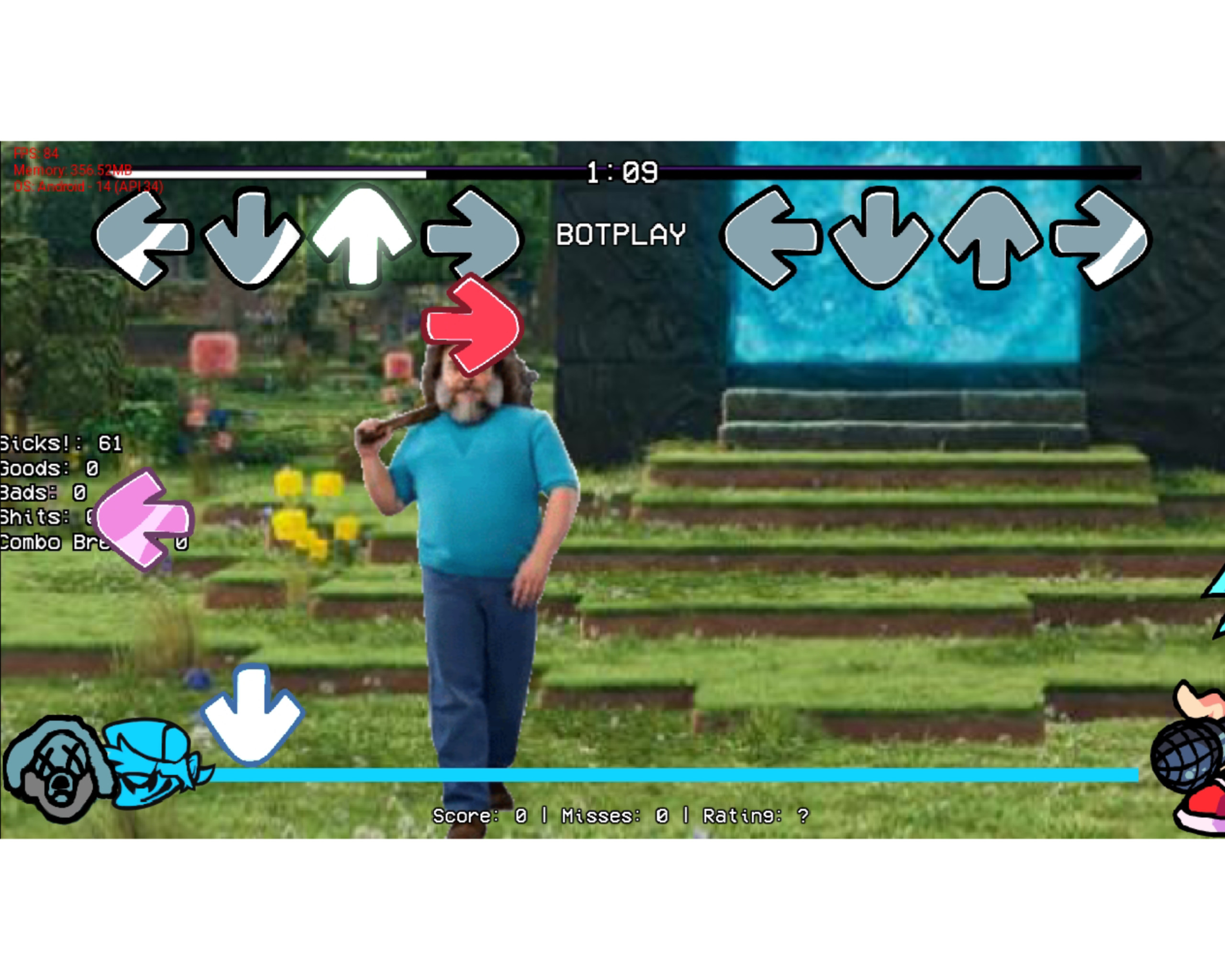 Placin' Blocks - A Minecraft Movie': FNF Mod Mod for Friday Night ...