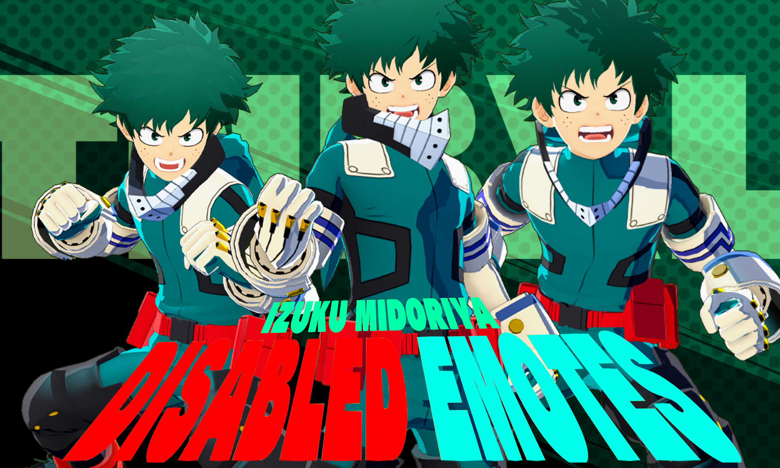 IZUKU MIDORIYA DISABLED EMOTES MOD Mod for My Hero Ultra Rumble | MHUR Mods