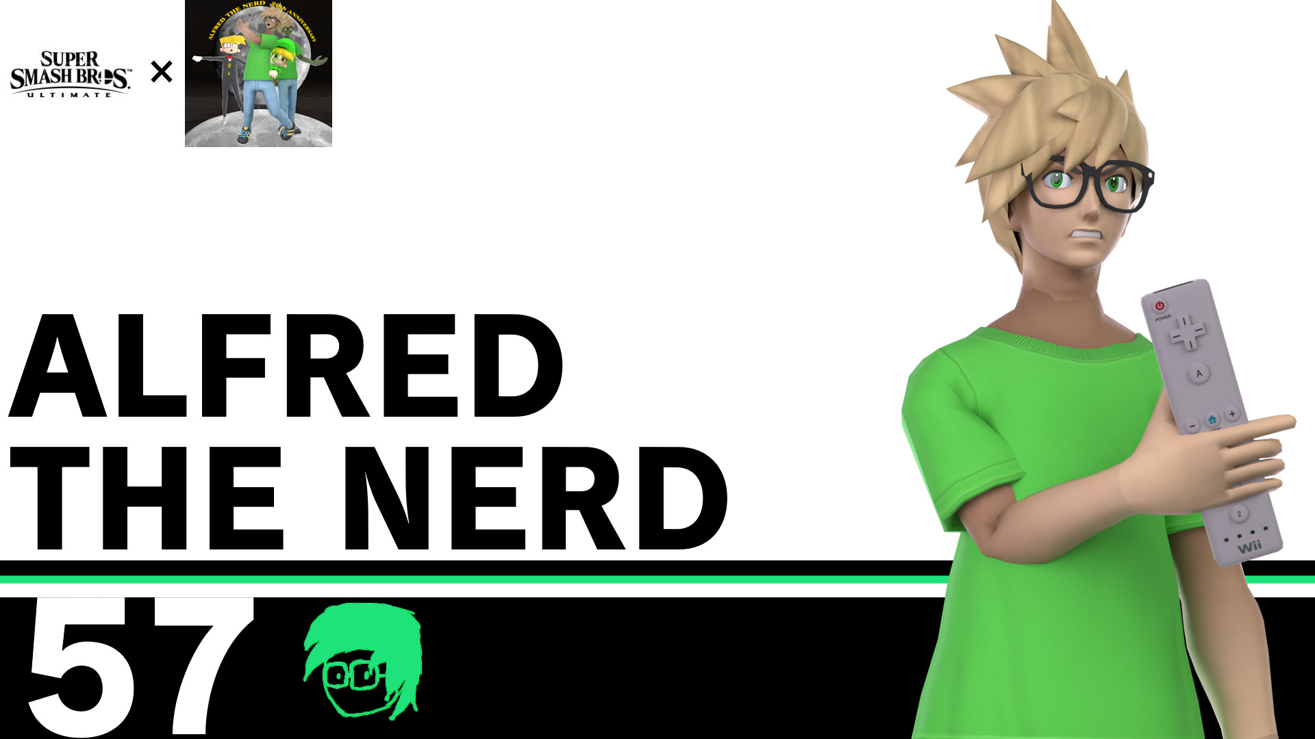 [OC] [20th Birthday special] Alfred The Nerd Mod for Super Smash Bros. Ultimate | SSBU Mods