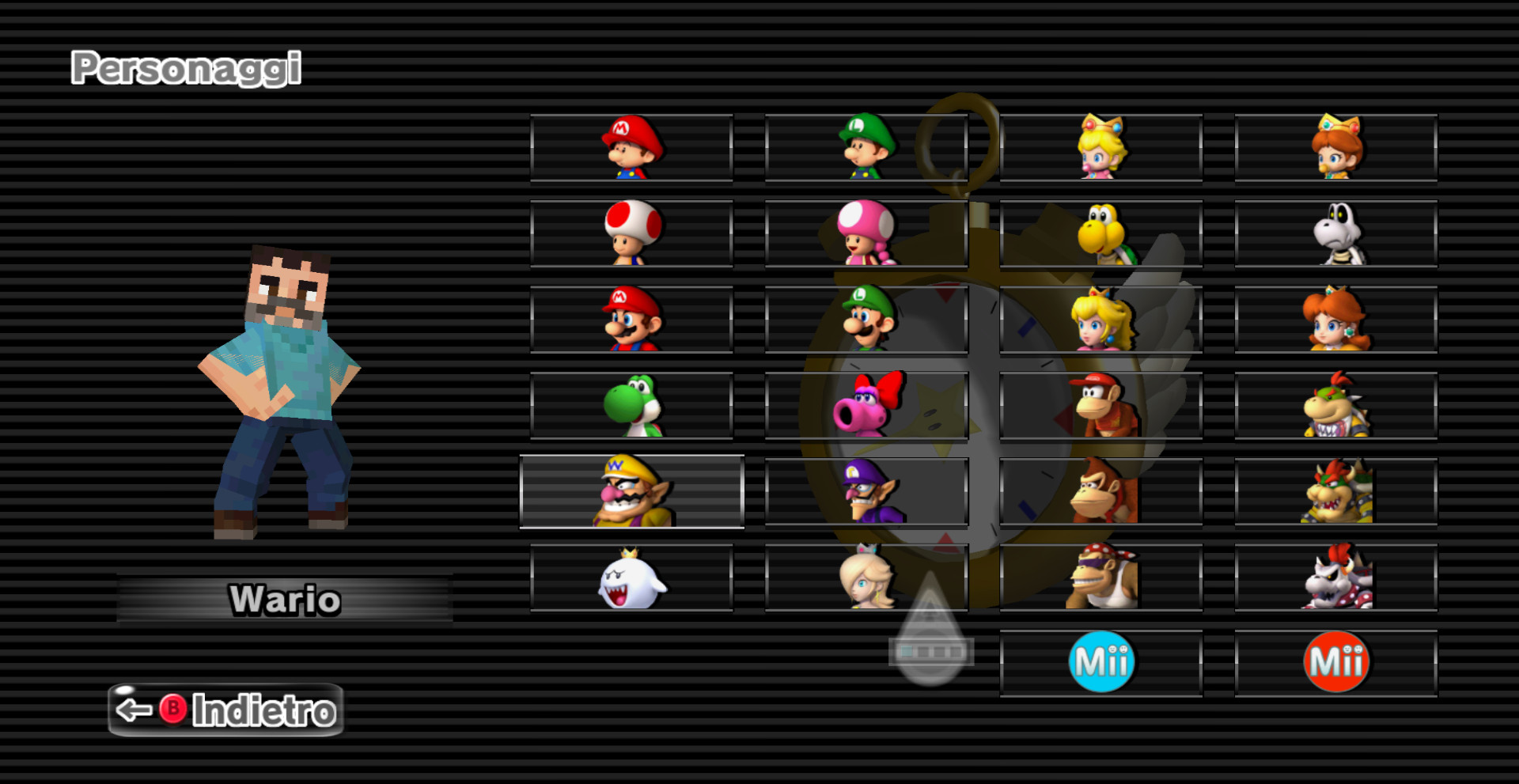 Steve (A Minecraft Movie) Mod for Mario Kart Wii | MKWii Mods