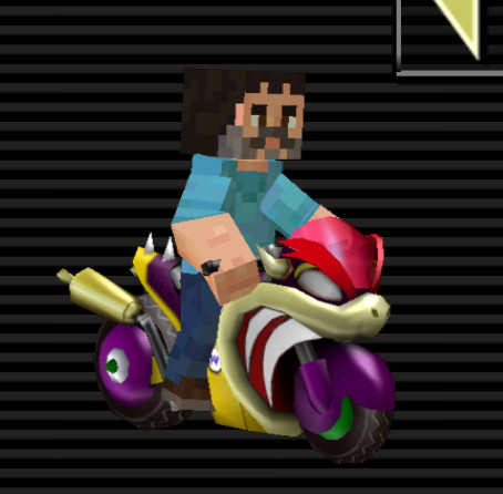 Steve (A Minecraft Movie) Mod for Mario Kart Wii | MKWii Mods