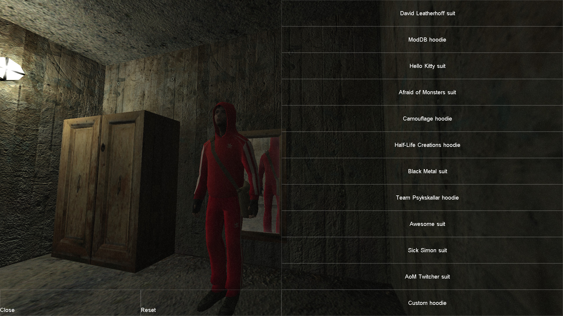 Red adidas outfit for simon Mod for Cry of Fear | CoF Mods