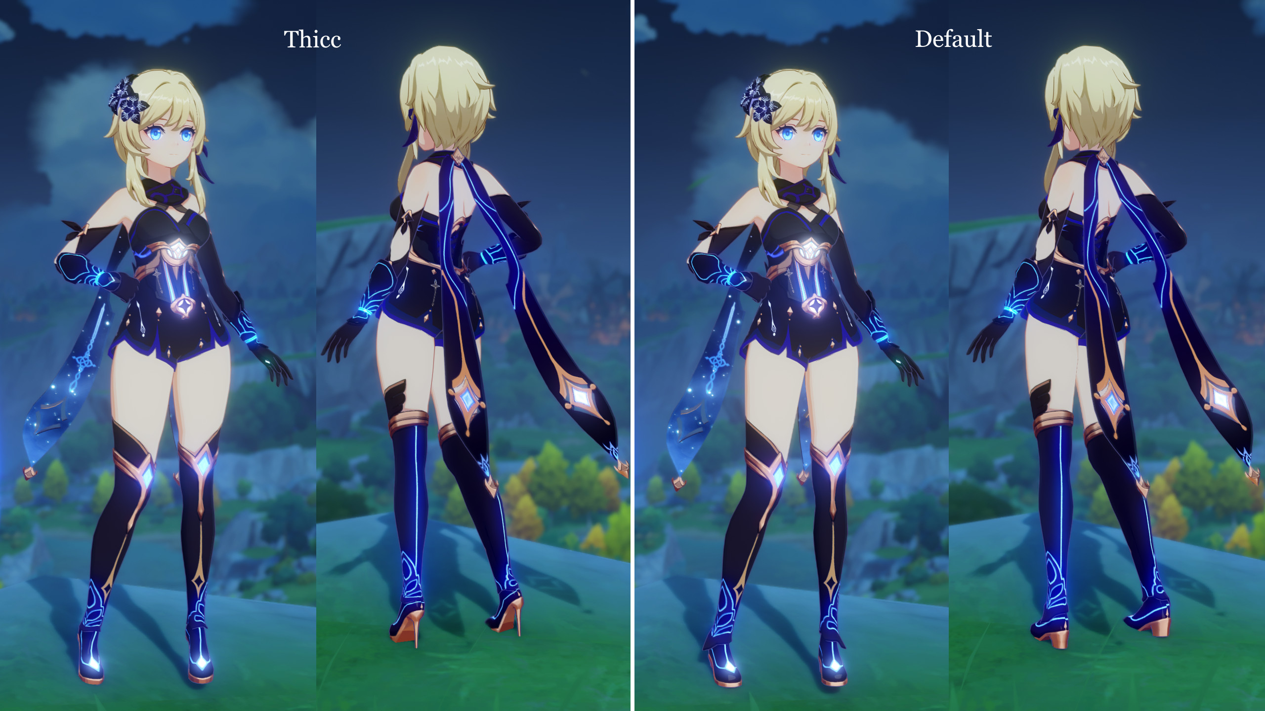 Lumine Shorts Mod for Genshin Impact | GI Mods