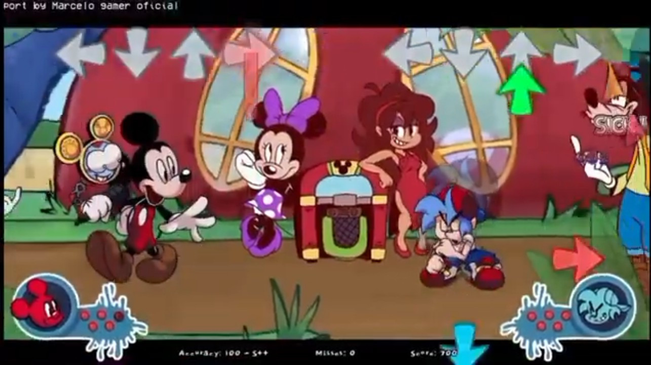 FNF:VS Mickey Mouse Rookies Team Port Mod for Friday Night Funkin ...