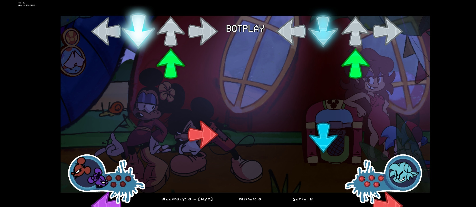 FNF:VS Mickey Mouse Rookies Team Port Mod for Friday Night Funkin ...