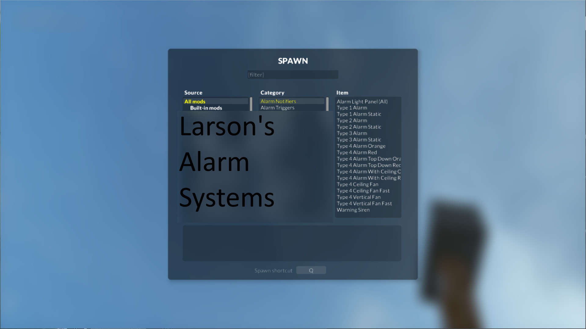 [SENSITIVE CONTENT] Spawnable Alarm Equipment Mod for Teardown | Td Mods
