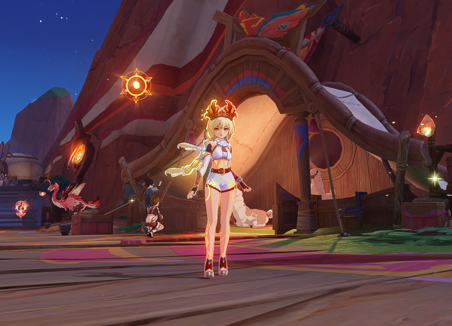 Tumaini & Paimon: Flames of Natlan Mod for Genshin Impact | GI Mods