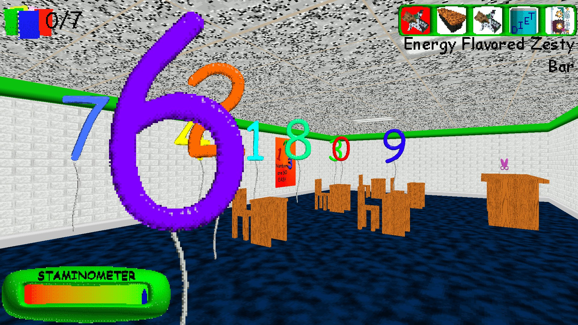 (0.10.X) Uniquely Colored Number Balloons!! Mod for Baldi's Basics ...