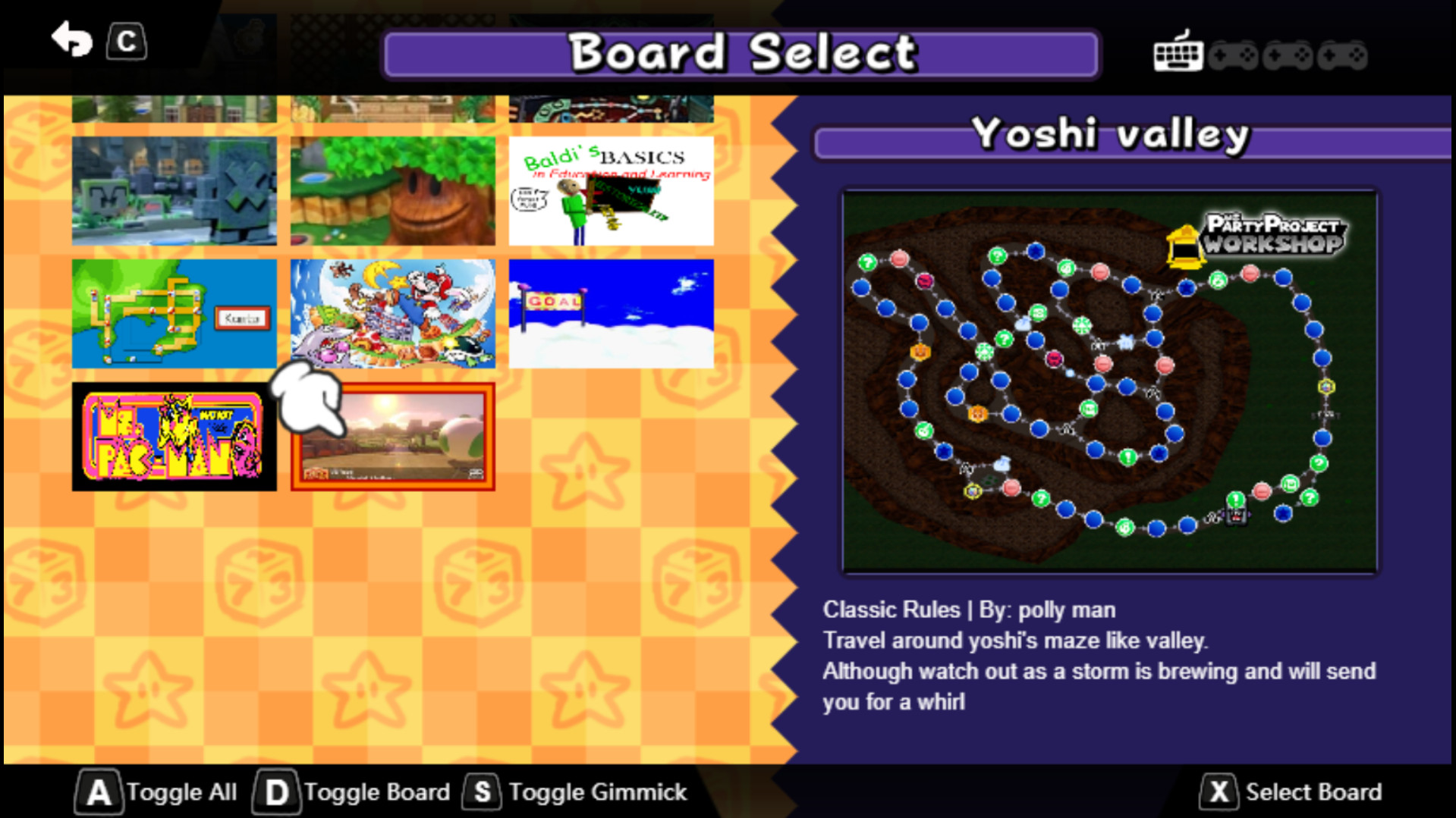 Yoshi valley 64 Mod for Party Project | PProject Mods