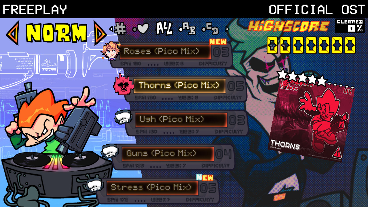 Thorns (Pico Mix) Mod for Friday Night Funkin' | FNF Mods