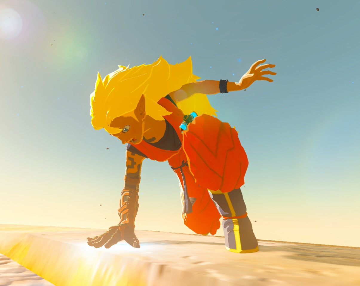 Super Saiyan Link Mod for The Legend of Zelda: Tears of the Kingdom ...