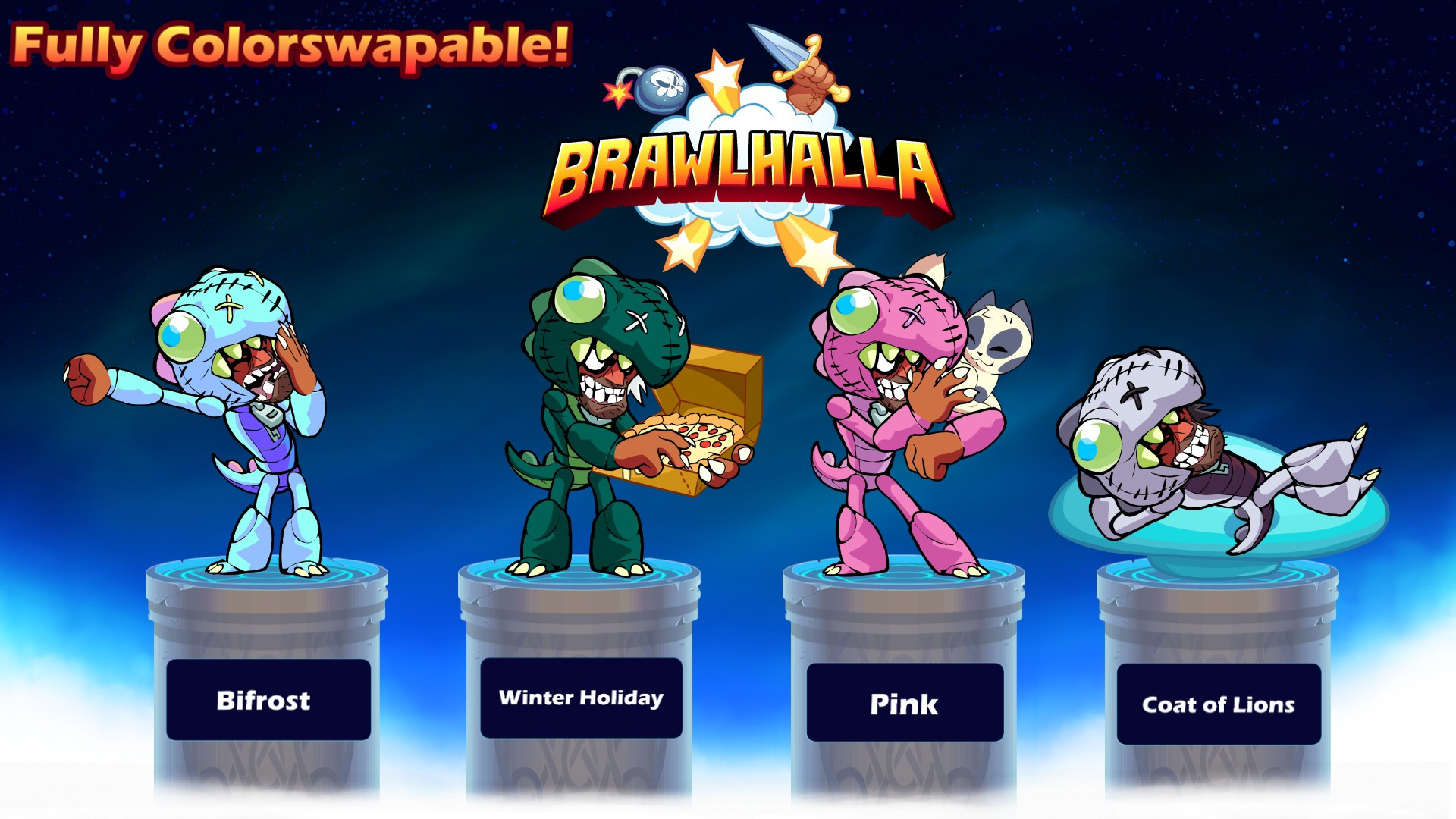 Dino Costume for Gnash [Alpha Content] Mod for Brawlhalla | BHalla Mods