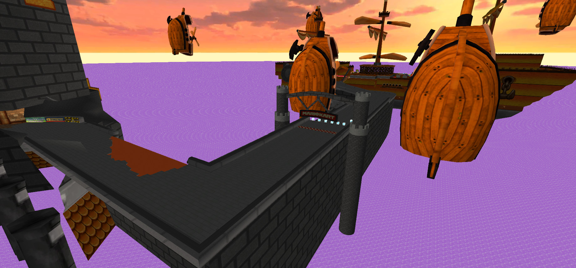 DS Airship Fortress (Mario Kart World version) Mod for Mario Kart Wii ...