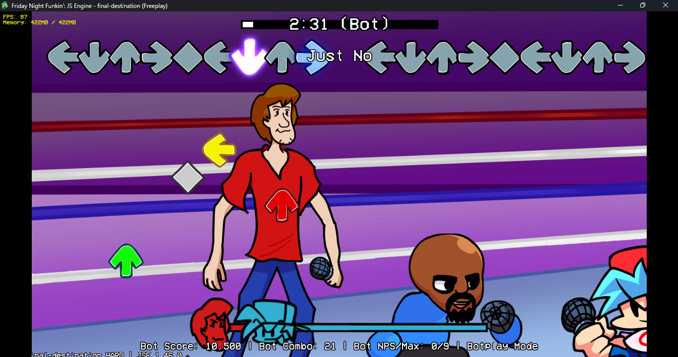 vs shaggy JS engine port Mod for Friday Night Funkin' | FNF Mods