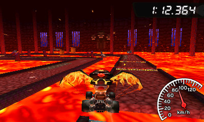 minecraft nether track Mod for Mario Kart 7 | MK7 Mods