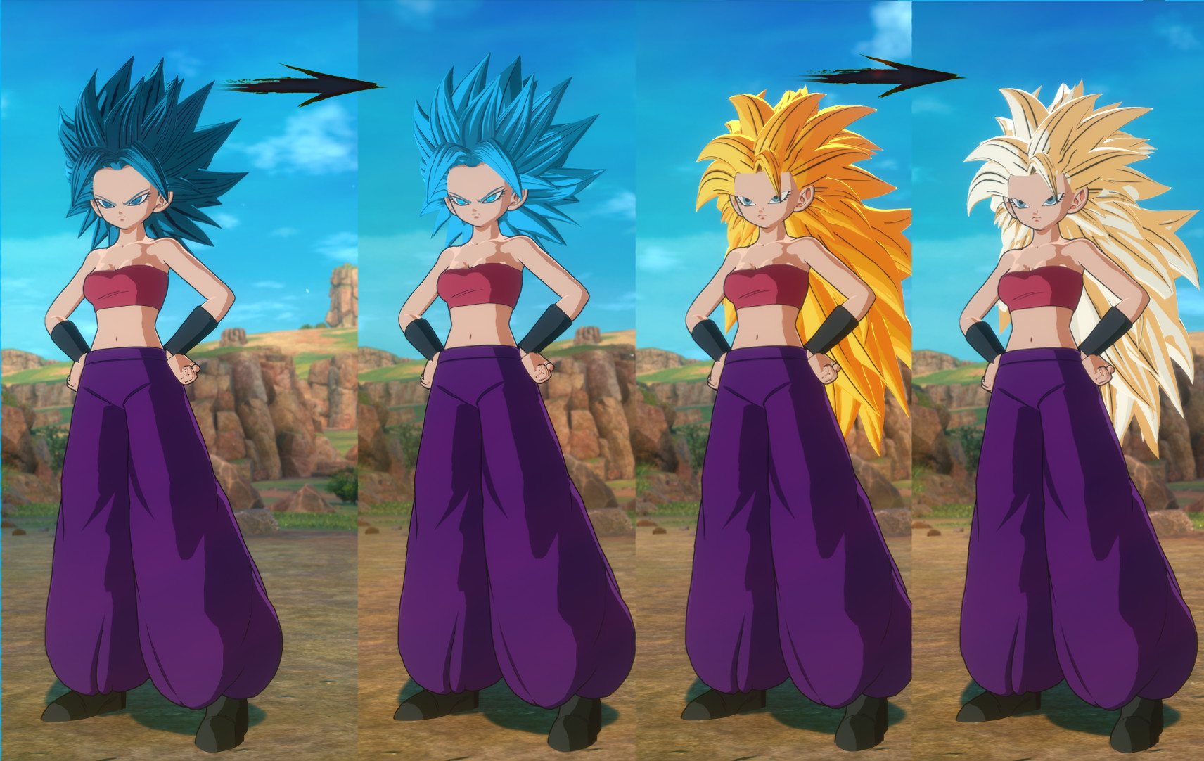 [DBColorZ] LeanMB56 SSJ Hair Mod for Dragon Ball: Sparking! ZERO | DBSZ ...