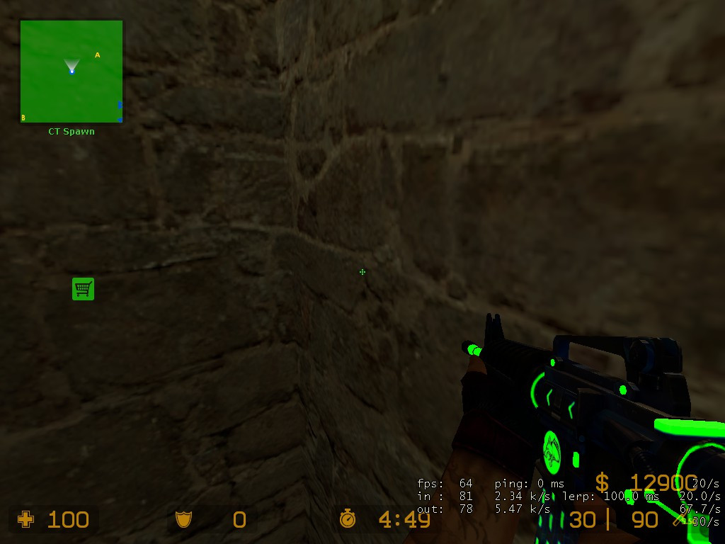 Neon_like M4A1 (glow in dark) Mod for Counter-Strike: Source | CS:S Mods