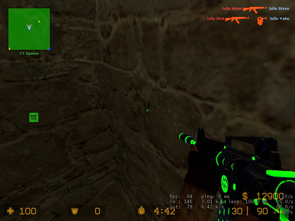 Neon_like M4A1 (glow in dark) Mod for Counter-Strike: Source | CS:S Mods