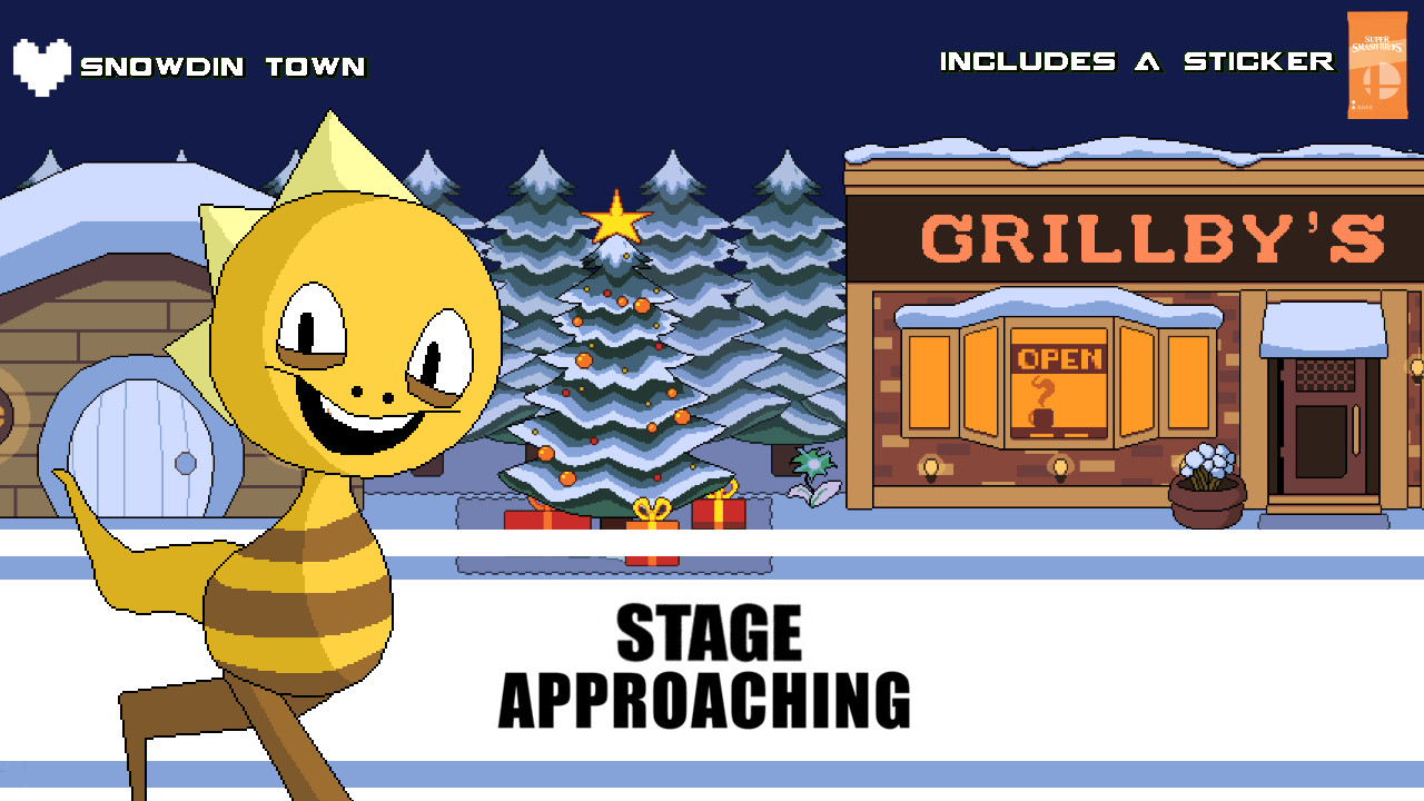 Snowdin Town (Undertale) (CMC+ V8) Mod for Super Smash Bros. Crusade ...