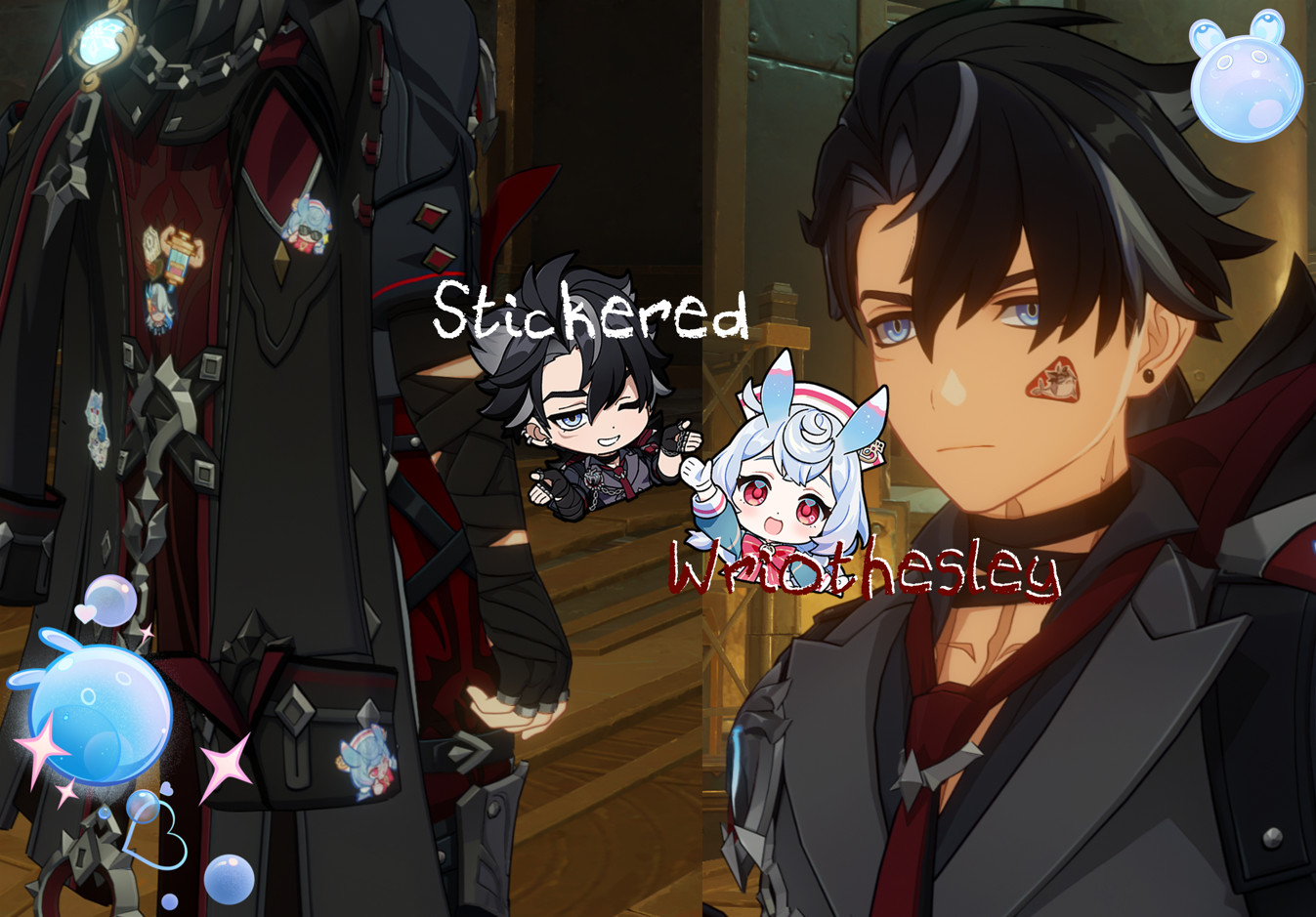 stickered wrio Mod for Genshin Impact | GI Mods