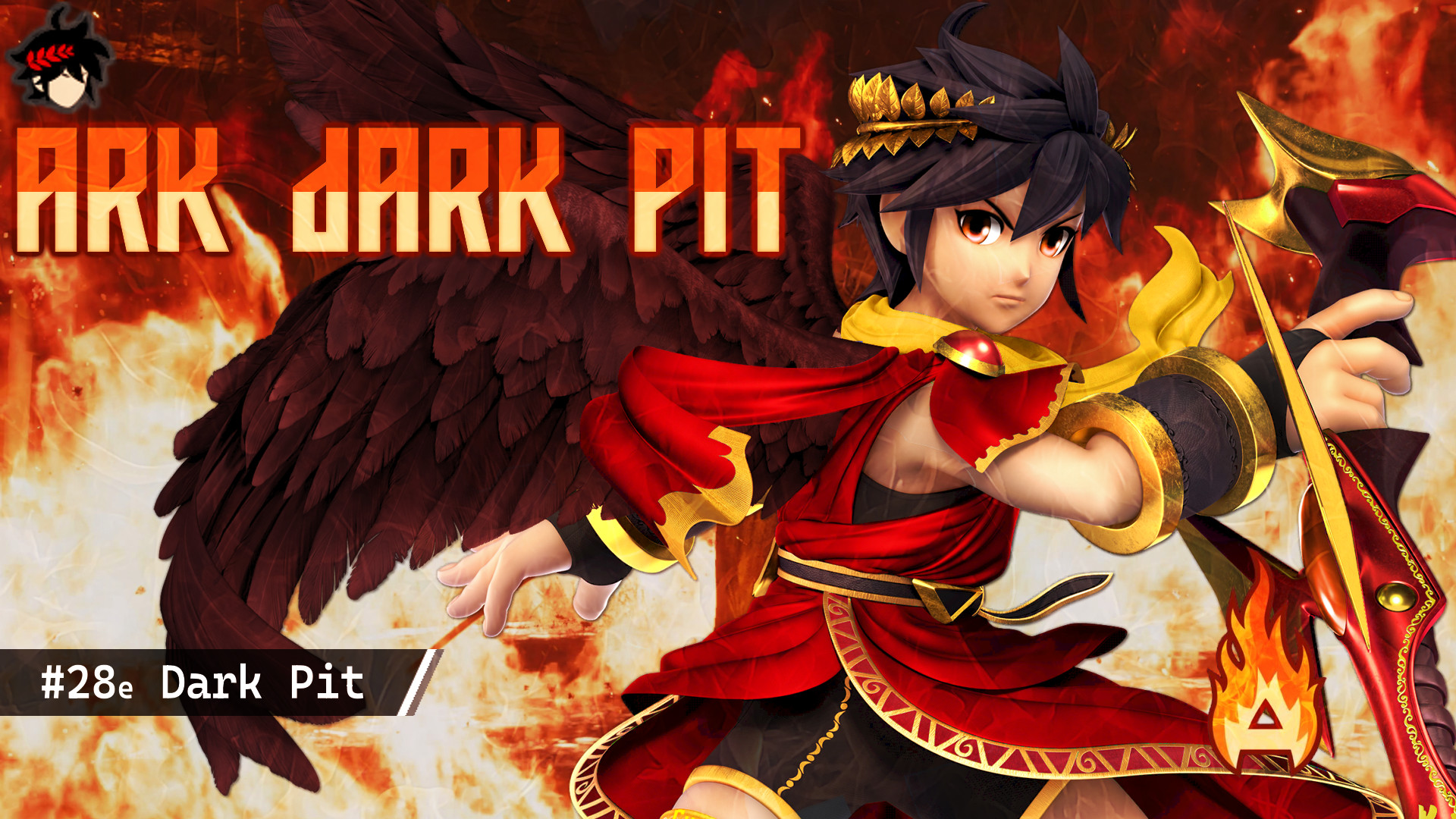 ARK Dark Pit (fire recolor + effects) Mod for Super Smash Bros ...