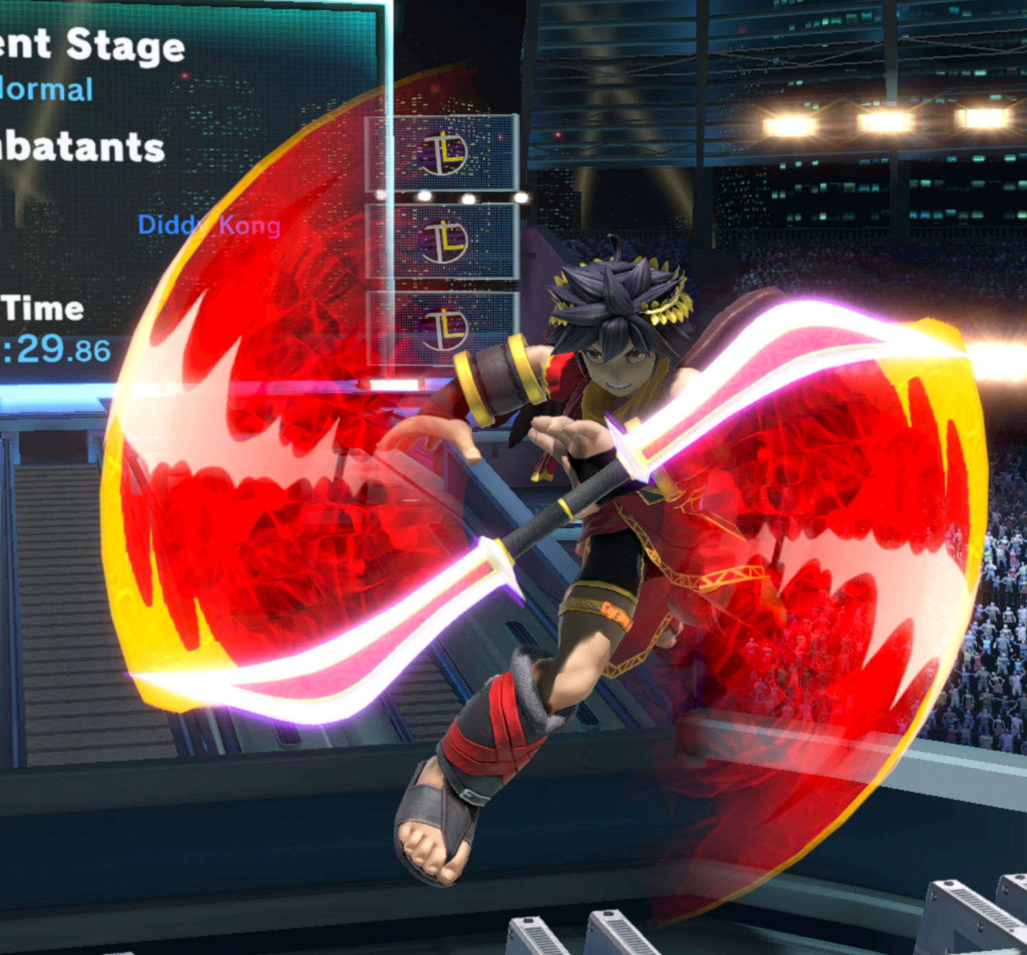 ARK Dark Pit (fire recolor + effects) Mod for Super Smash Bros ...