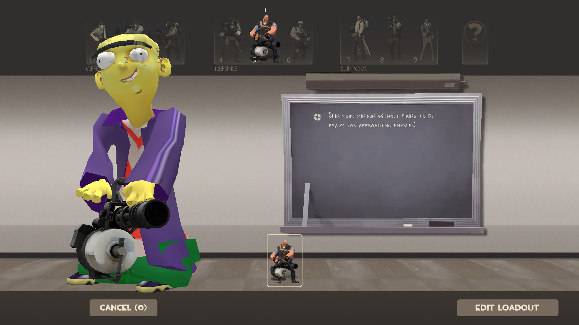 Ed From Ed Edd N eddy over Heavy Mod for Team Fortress 2 | TF2 Mods