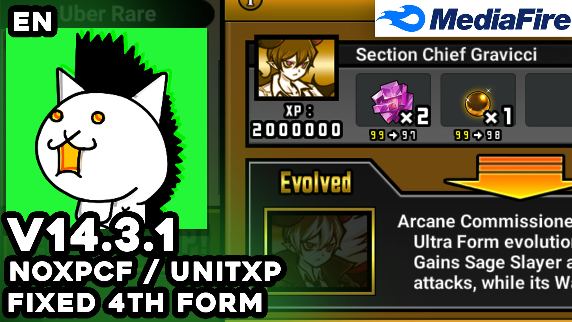 PTC NoXPCF/NoUp/UnitXP Update v14.3.1 Mod for The Battle Cats | TBC Mods