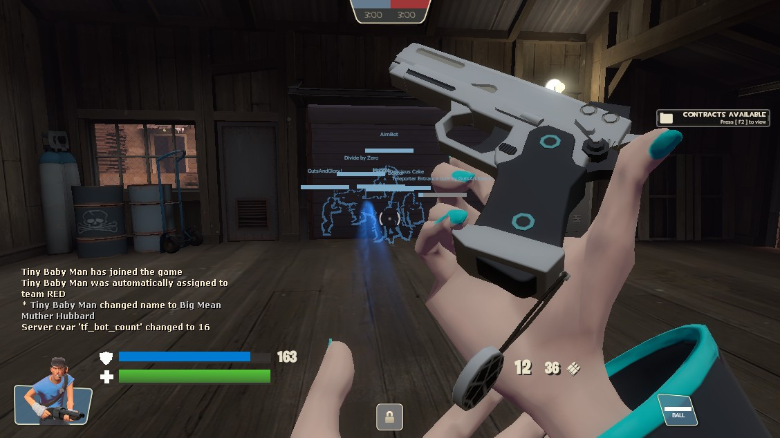 blue archive Shokuhou Misaki's pistol Mod for Team Fortress 2 | TF2 Mods