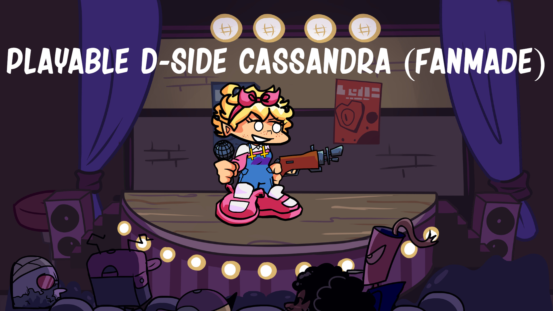 Playable D-Side Cassandra (FanMade) + FLA Mod for Friday Night Funkin ...