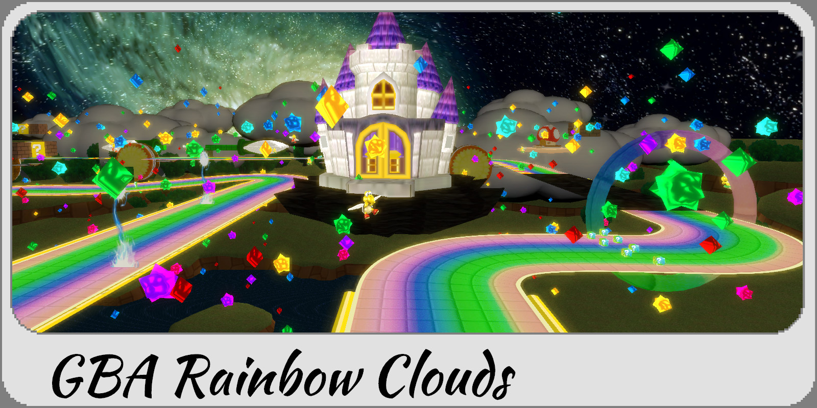 GBA Rainbow Clouds Mod for Mario Kart Wii | MKWii Mods