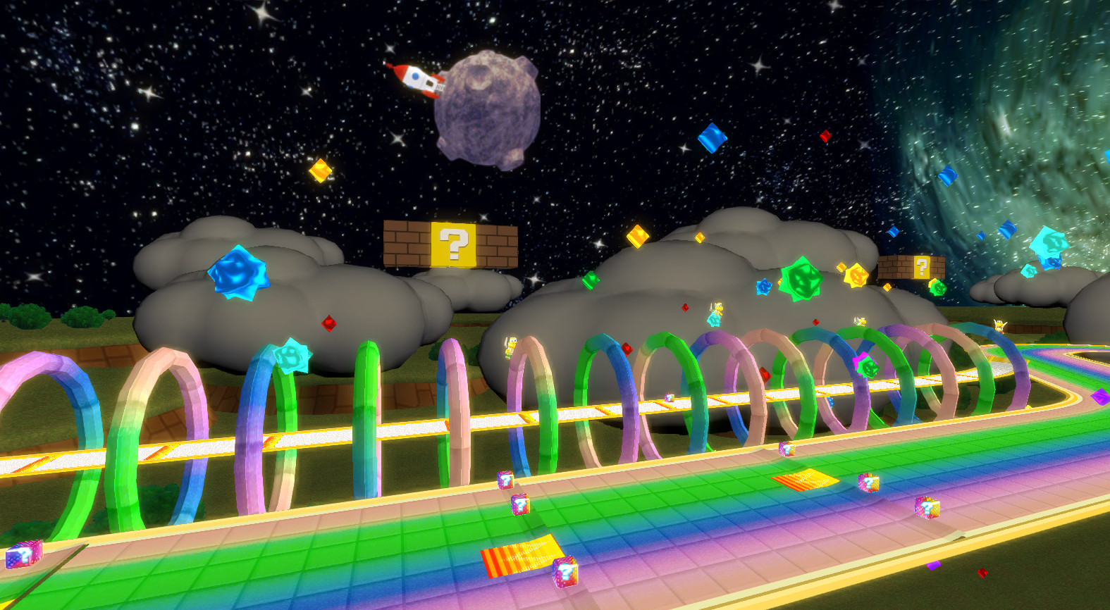 GBA Rainbow Clouds Mod for Mario Kart Wii | MKWii Mods
