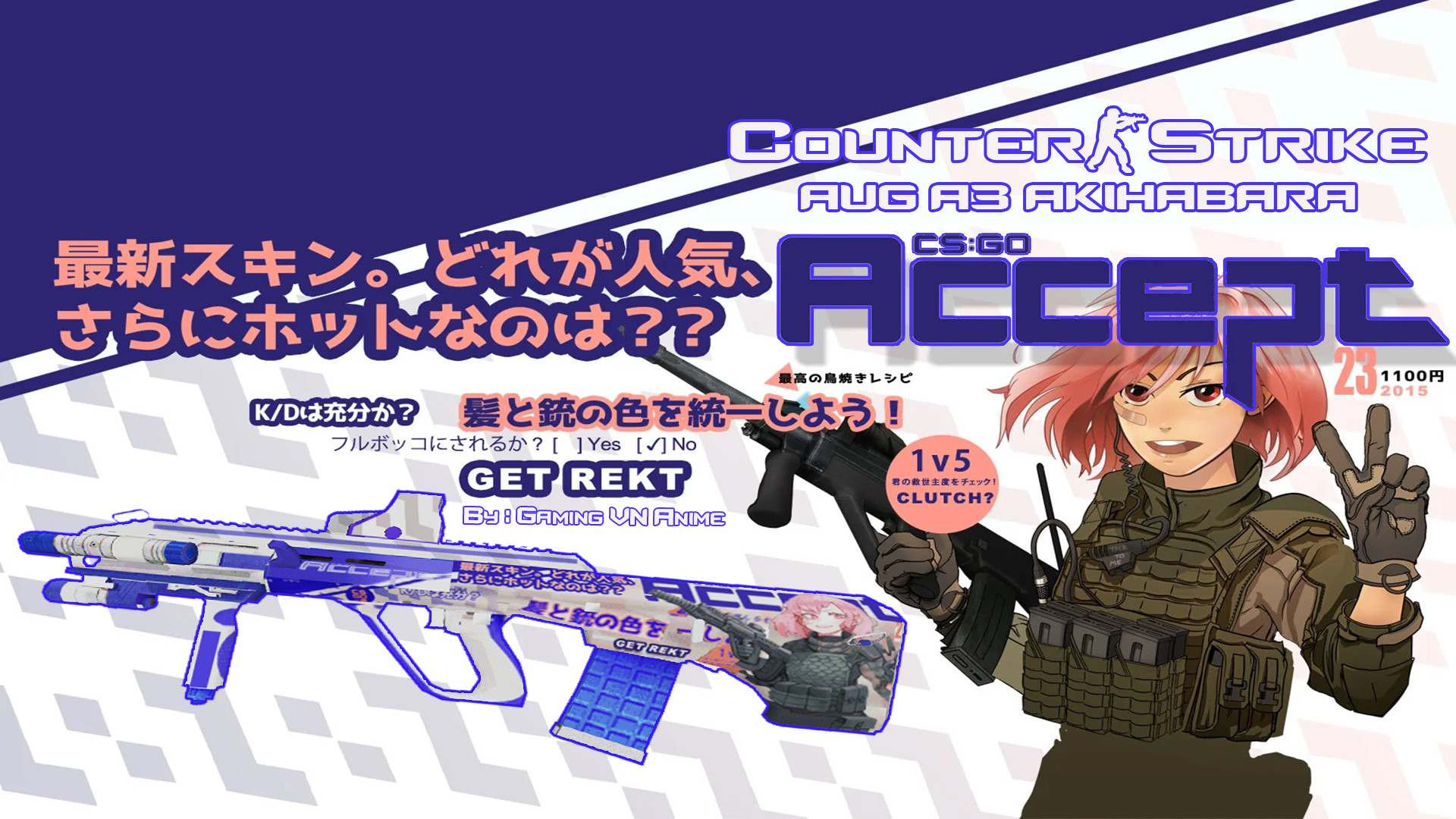 AUG A3 Akihabara Accept (Version Remake) Mod for Counter-Strike 1.6 ...