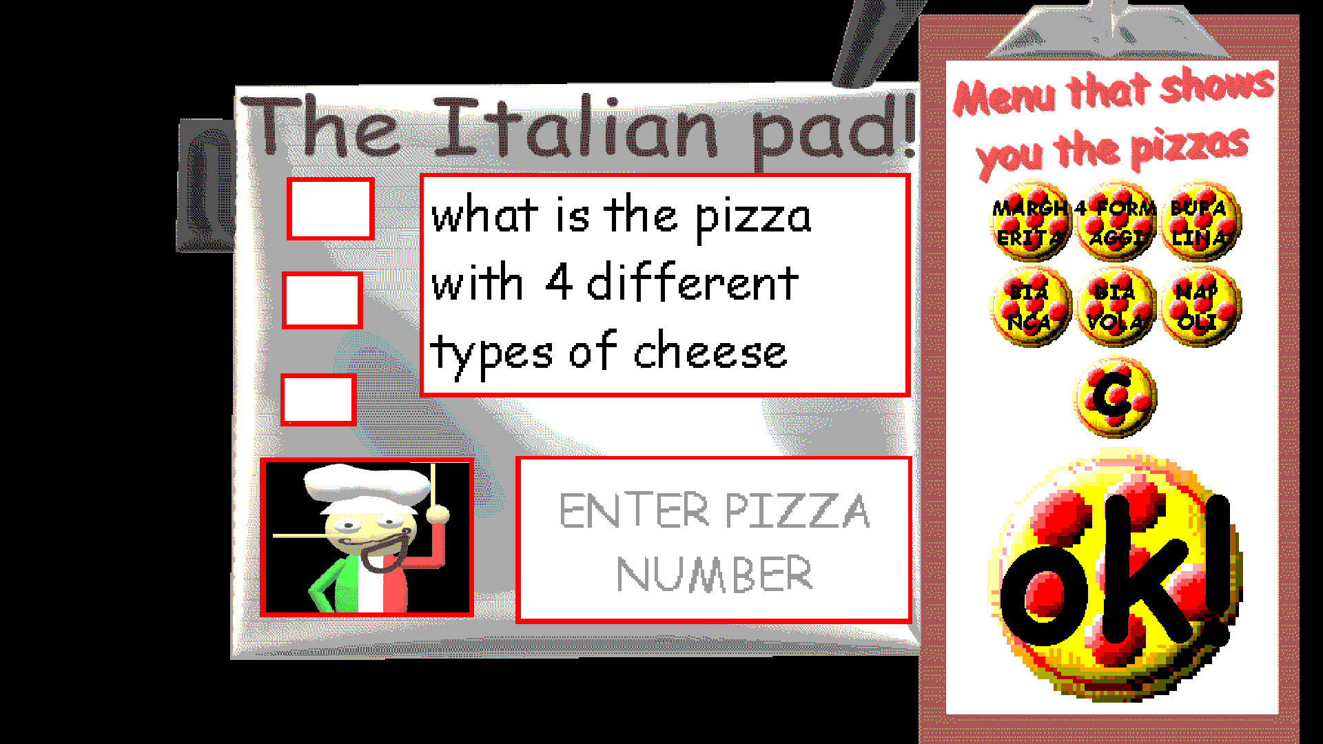 [SENSITIVE CONTENT] Garretto's Italian Pizza Game! Mod for Baldi's ...