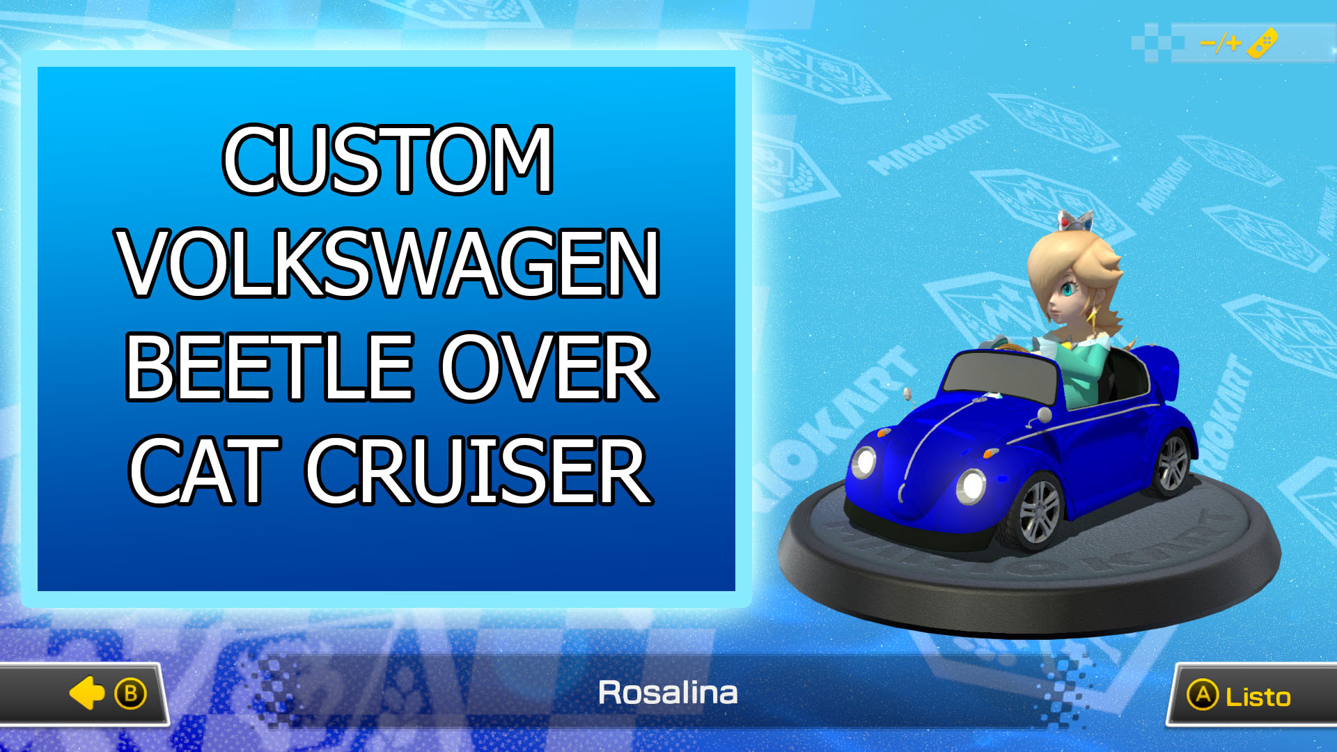 VOLKSWAGEN BEETLE Mod for Mario Kart 8 Deluxe | MK8D Mods
