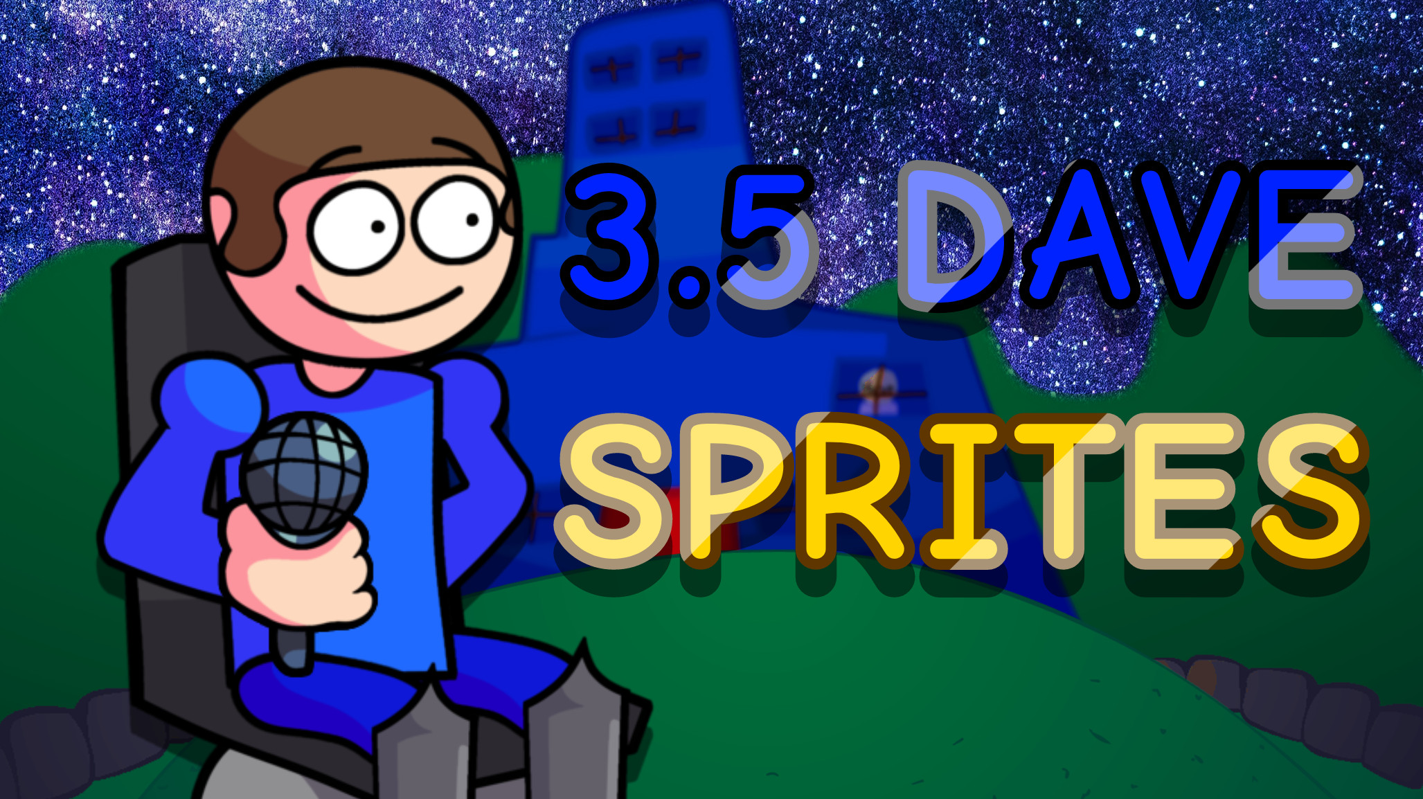 (UPDATED) Dave and Bambi: ACCURATE 3.5 Dave sprite Mod for Friday Night ...