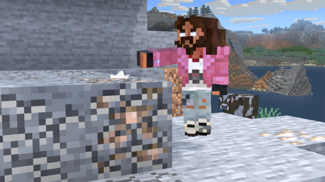 Garret Garrison over Herobrine [MOVESET PATCH] Mod for Super Smash Bros ...
