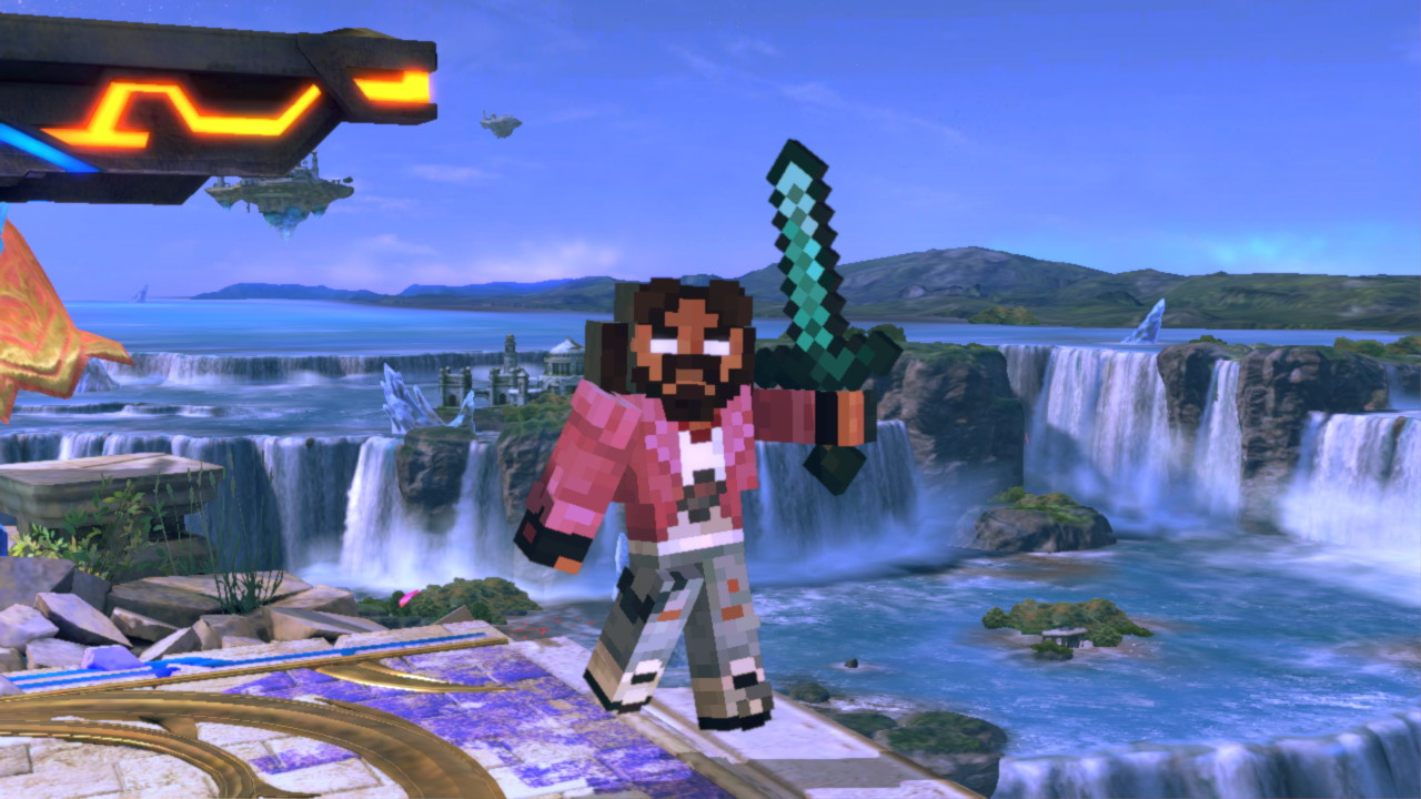 Garret Garrison over Herobrine [MOVESET PATCH] Mod for Super Smash Bros ...