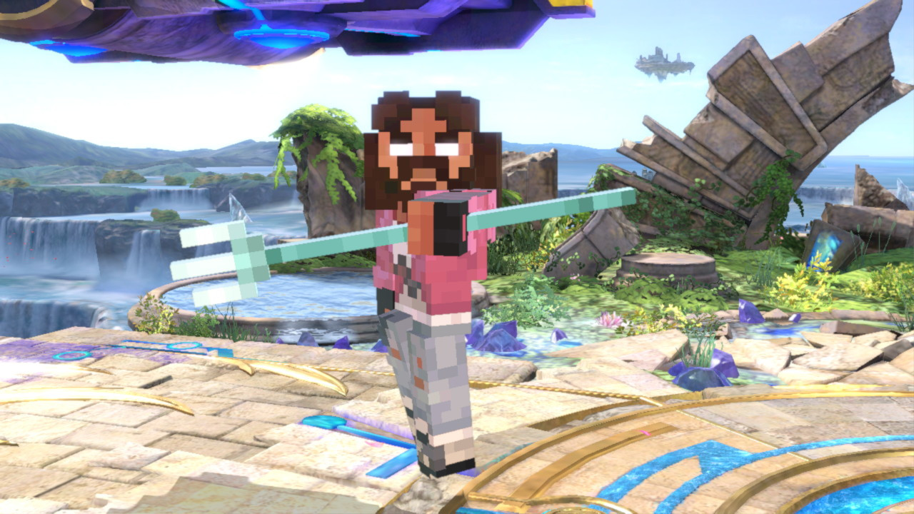 Garret Garrison over Herobrine [MOVESET PATCH] Mod for Super Smash Bros ...