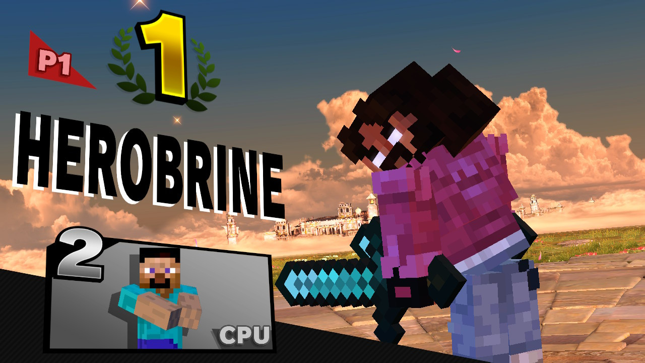 Garret Garrison over Herobrine [MOVESET PATCH] Mod for Super Smash Bros ...