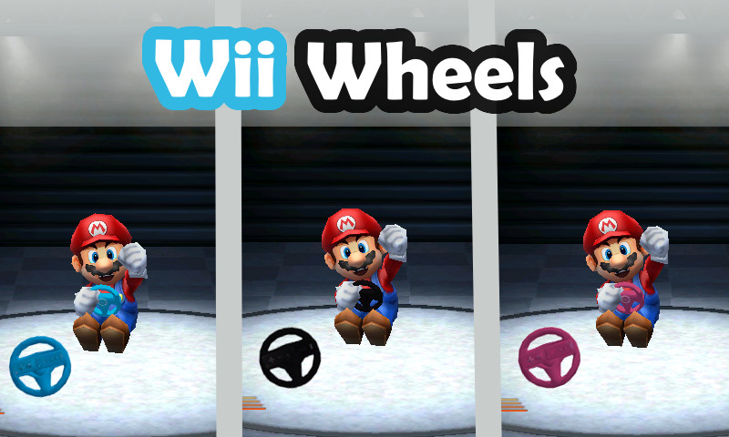 Wii Wheel(Colors UPDATE) Mod for Mario Kart 7 | MK7 Mods