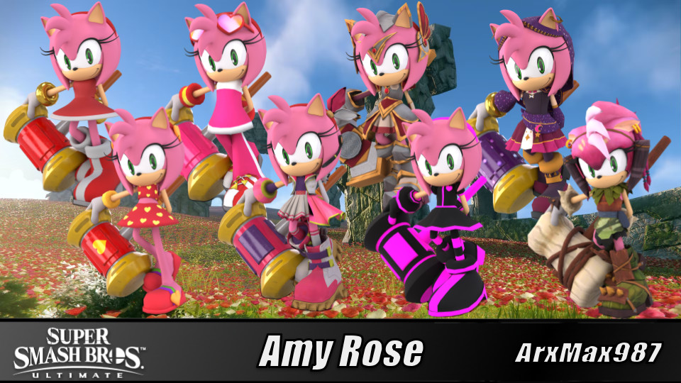 Amy Rose V2 Mod for Super Smash Bros. Ultimate | SSBU Mods