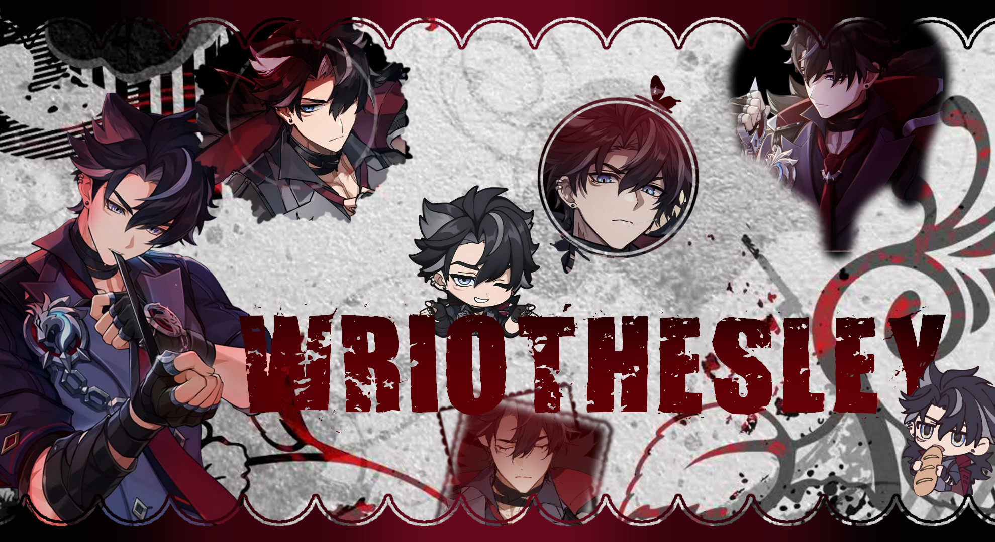 CRIMSON Wriothesley + FACE EDIT Mod for Genshin Impact | GI Mods