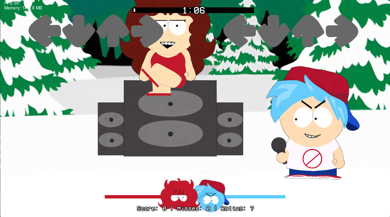GF & BF SOUTH PARK SKINS + CARTMAN Mod for Friday Night Funkin' | FNF Mods