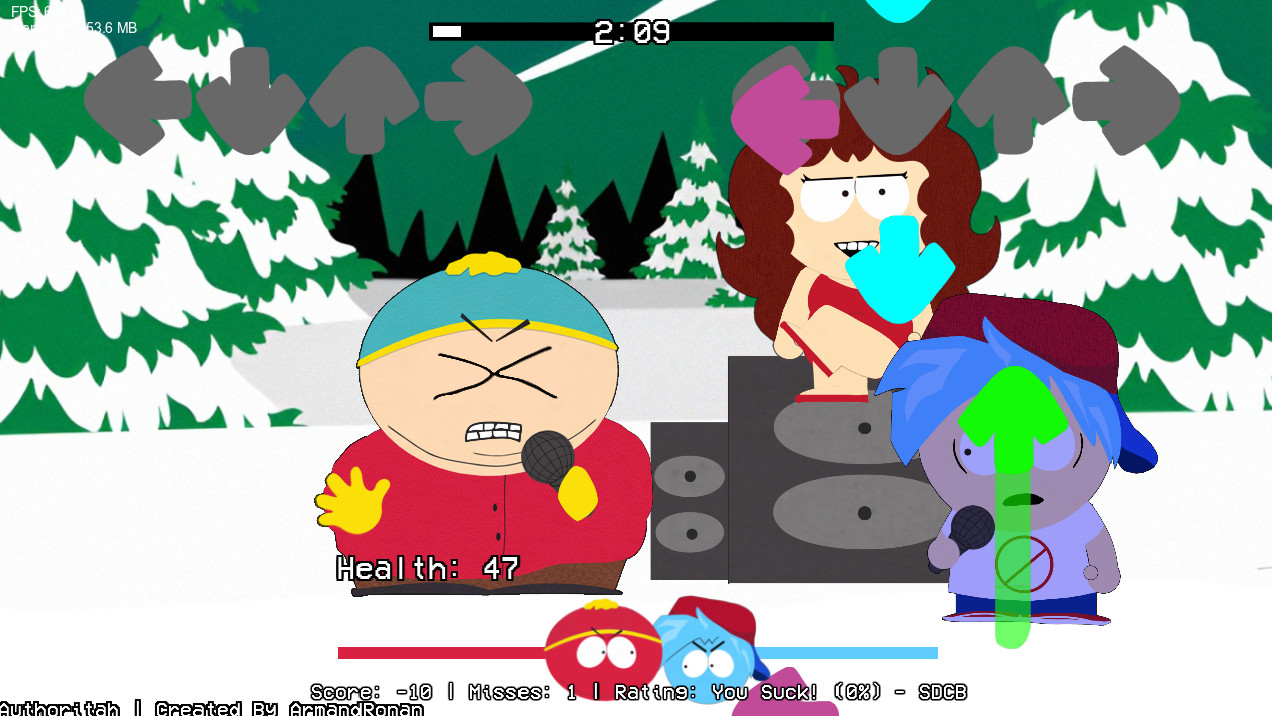 GF & BF SOUTH PARK SKINS + CARTMAN Mod for Friday Night Funkin' | FNF Mods
