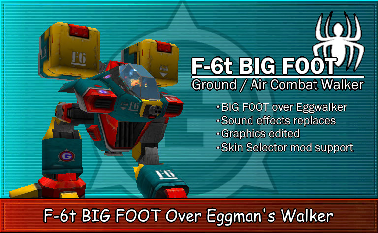F-6t BIG FOOT over Eggwalker Mod for Sonic Adventure 2 | SA2 Mods
