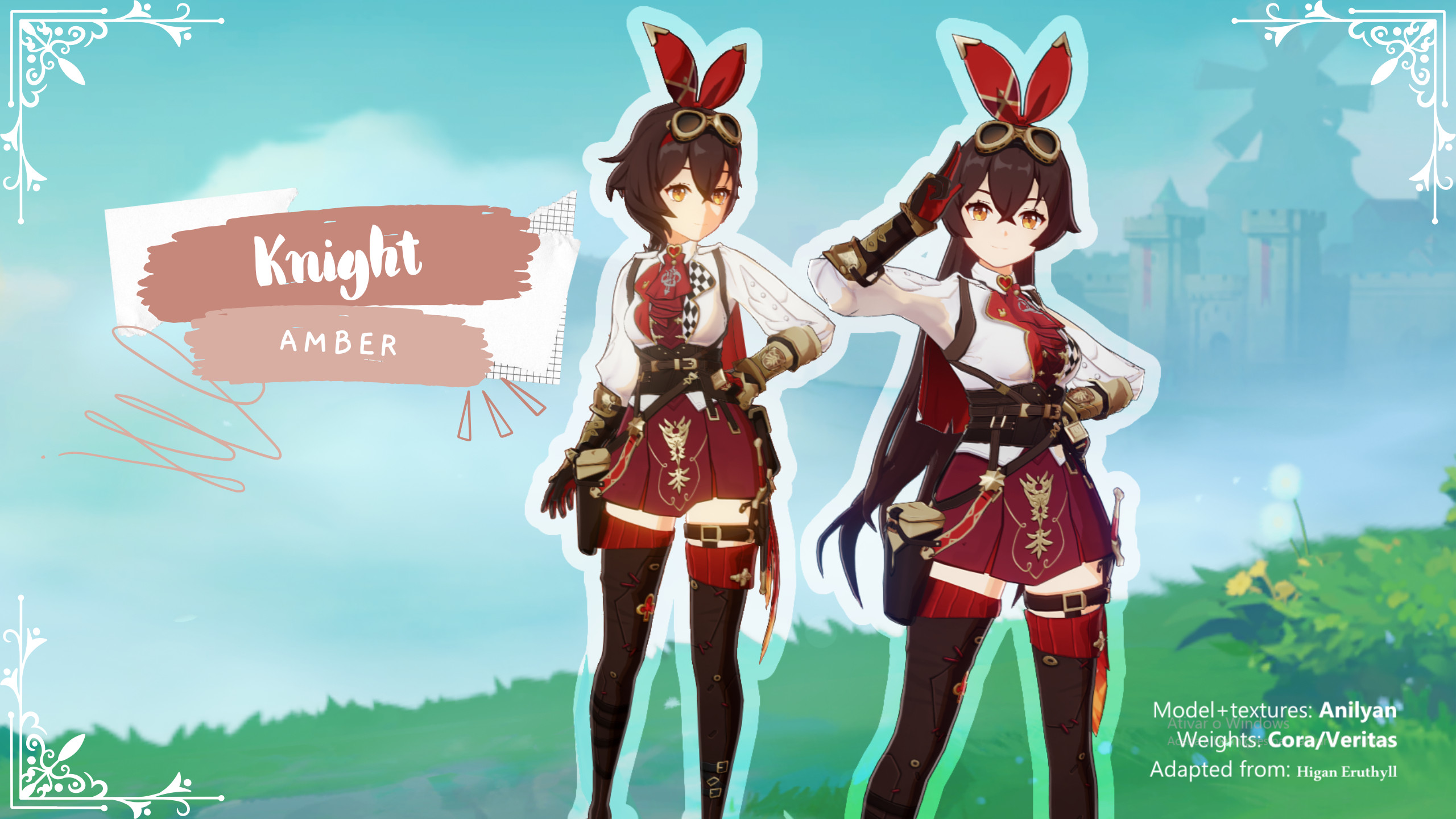 Knight Amber Mod for Genshin Impact | GI Mods