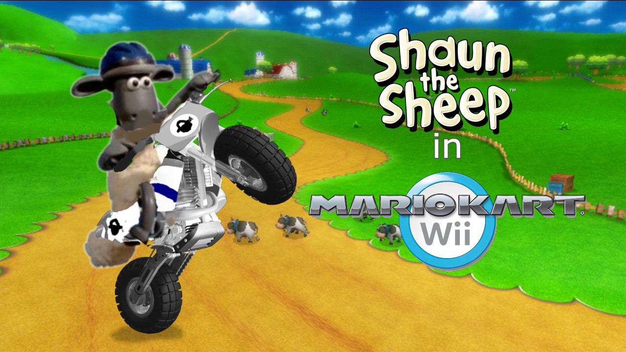 Shaun The Sheep Mod for Mario Kart Wii | MKWii Mods