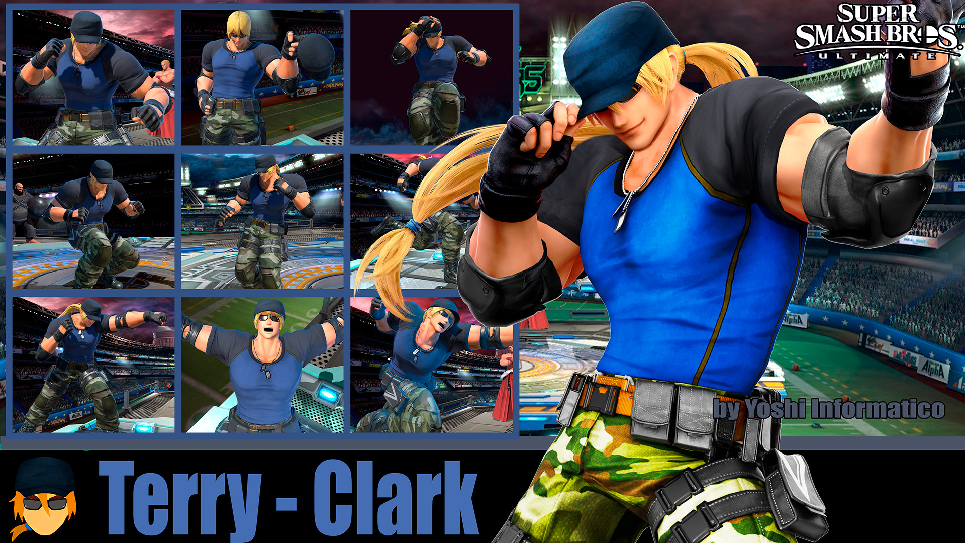 SSBU - TERRY (CLARK XV) Mod for Super Smash Bros. Ultimate | SSBU Mods