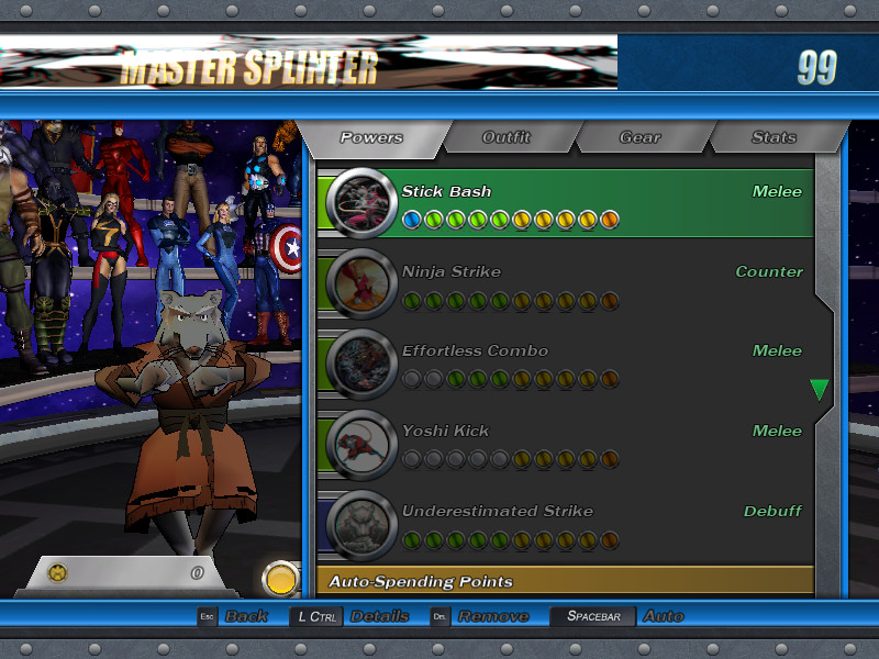 Master Splinter (TMNT) Mod for Marvel: Ultimate Alliance | MUA Mods